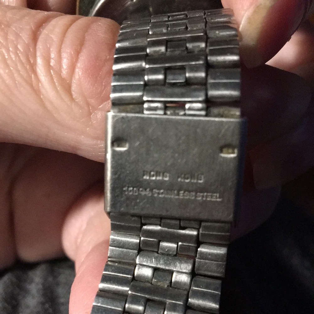 Rare Vtg 80s Lcd Stainless Digital Watch Armitron Qua… - Gem